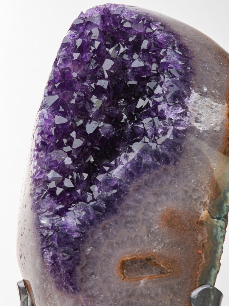 Amethyst Cluster and White Quartz For Sale at 1stDibs