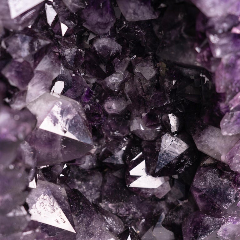 Amethyst Cluster Geode with Calcite From Brazil (24" Tall, 194 lbs ...