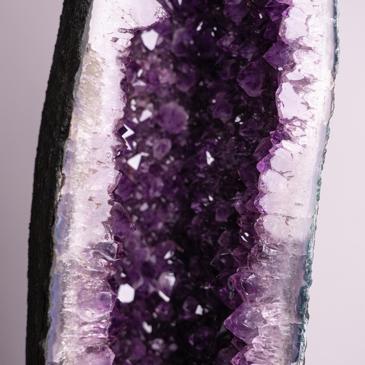 Amethyst Geode Cluster with Calcite, Brazil (36.5'' 103 lbs) For Sale ...