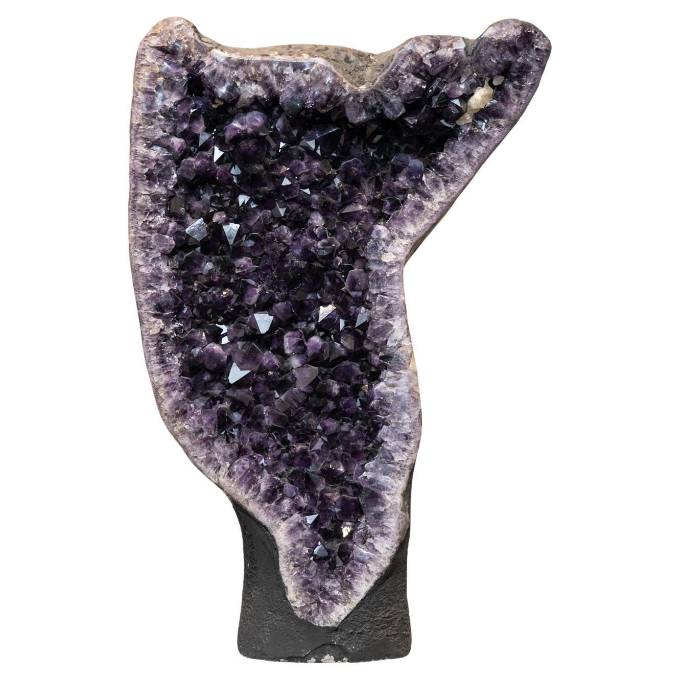 Amethyst Cluster Geode with Calcite From Brazil (35" Tall, 116 lbs ...