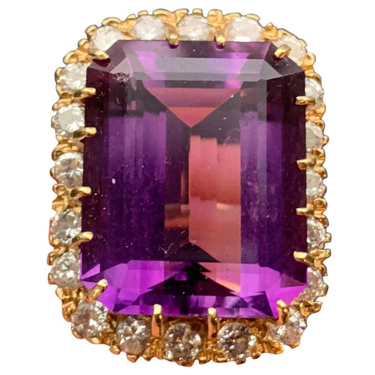 Cocktail-Ring mit Amethyst im Angebot bei 1stDibs