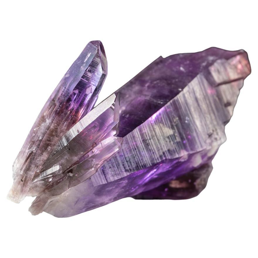 Large Amethyst Crystal Cluster with Purple Fluorite For Sale at 1stDibs