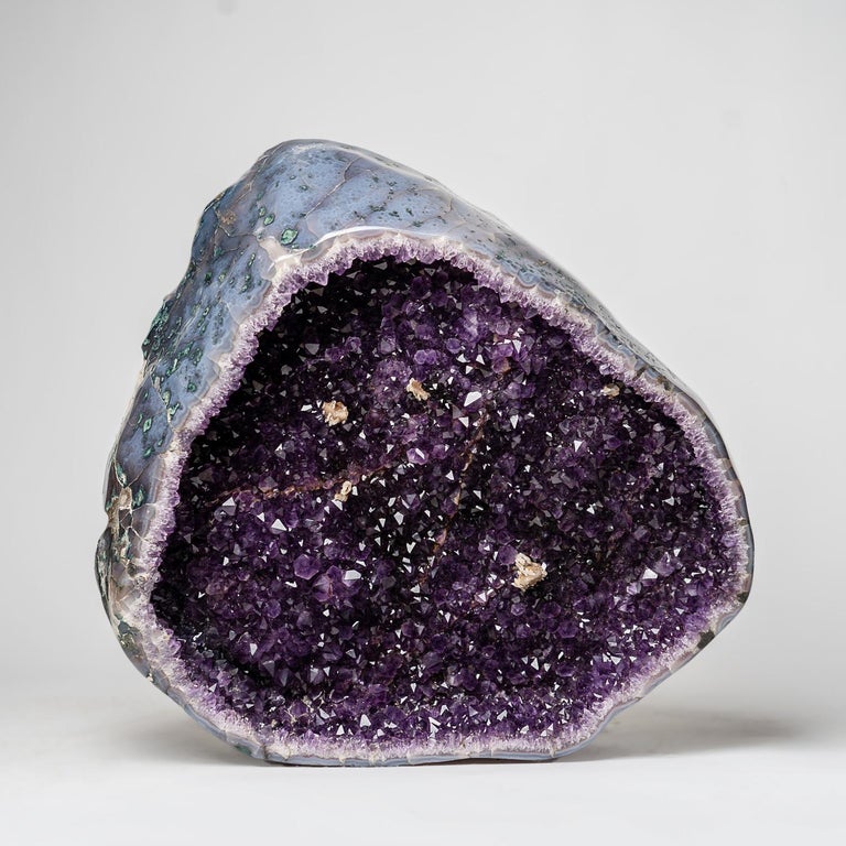 Amethyst Crystal Cluster Geode from Brazil (19" Tall, 85 lbs.) For Sale ...