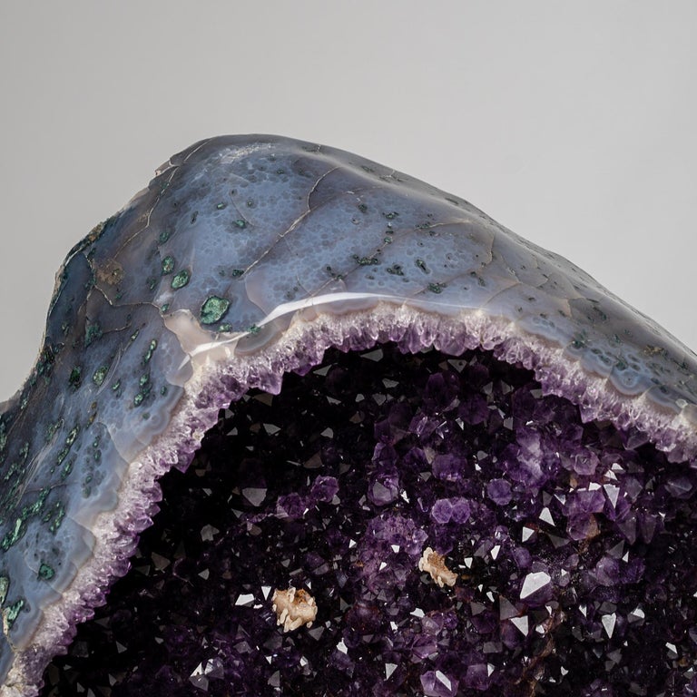 Amethyst Crystal Cluster Geode from Brazil (19" Tall, 85 lbs.) For Sale ...