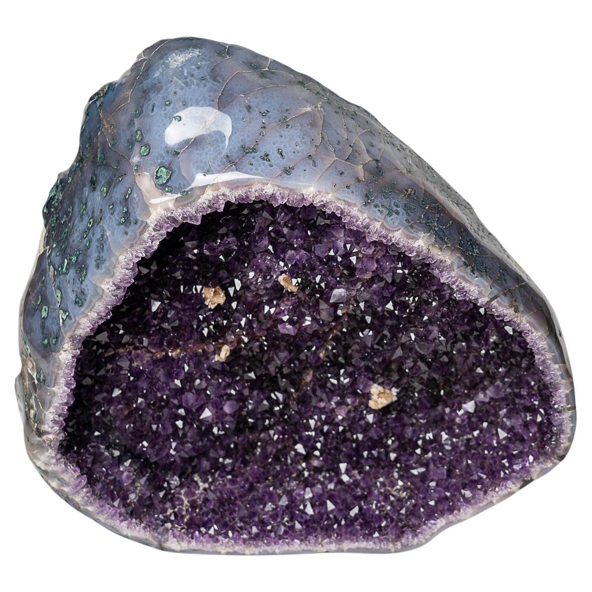 20th Century Pair of Brazilian Crystal Geode Amethyst Specimens For ...