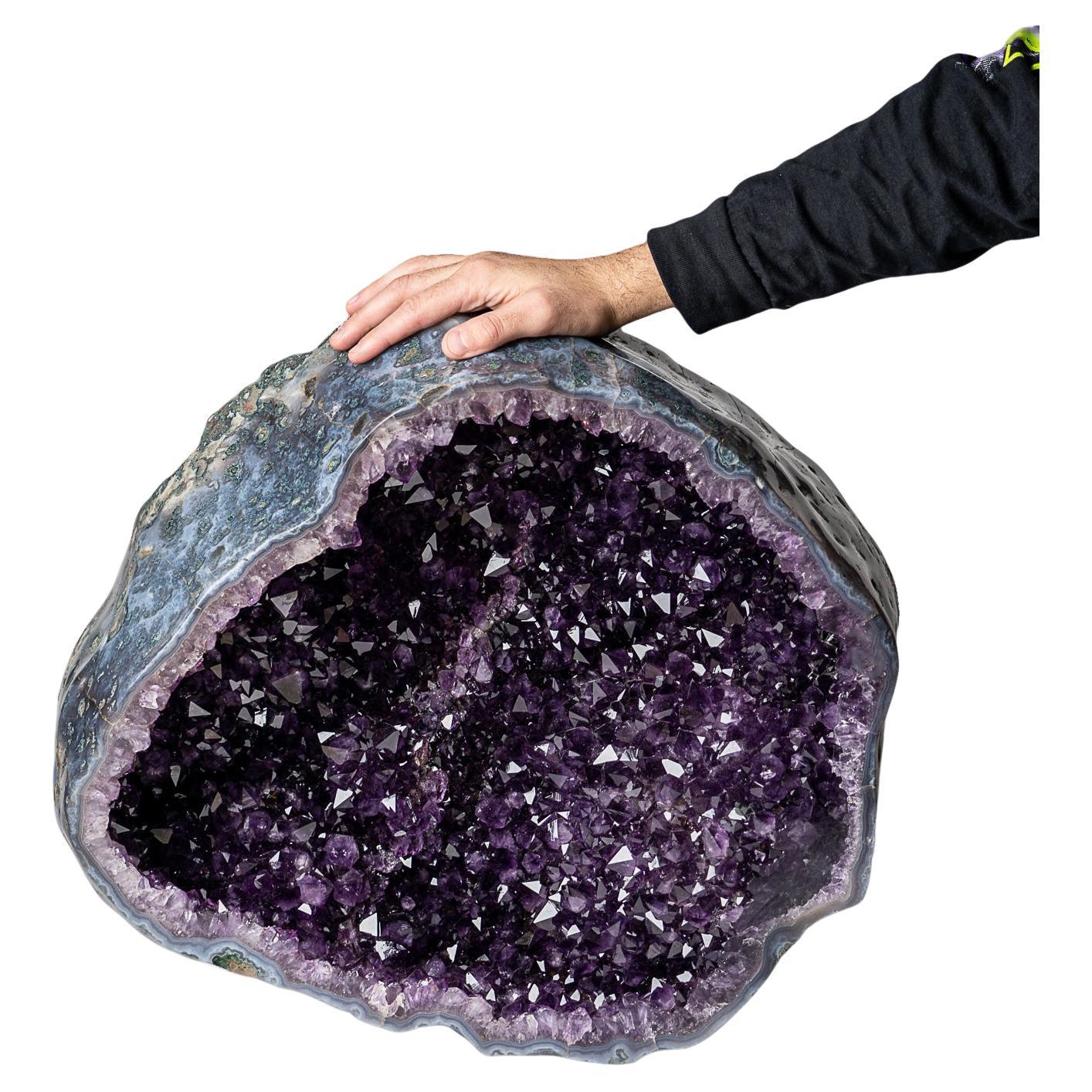 Amethyst Geode Cluster from Brazil (24" Tall, 148 lbs.) For Sale at 1stDibs