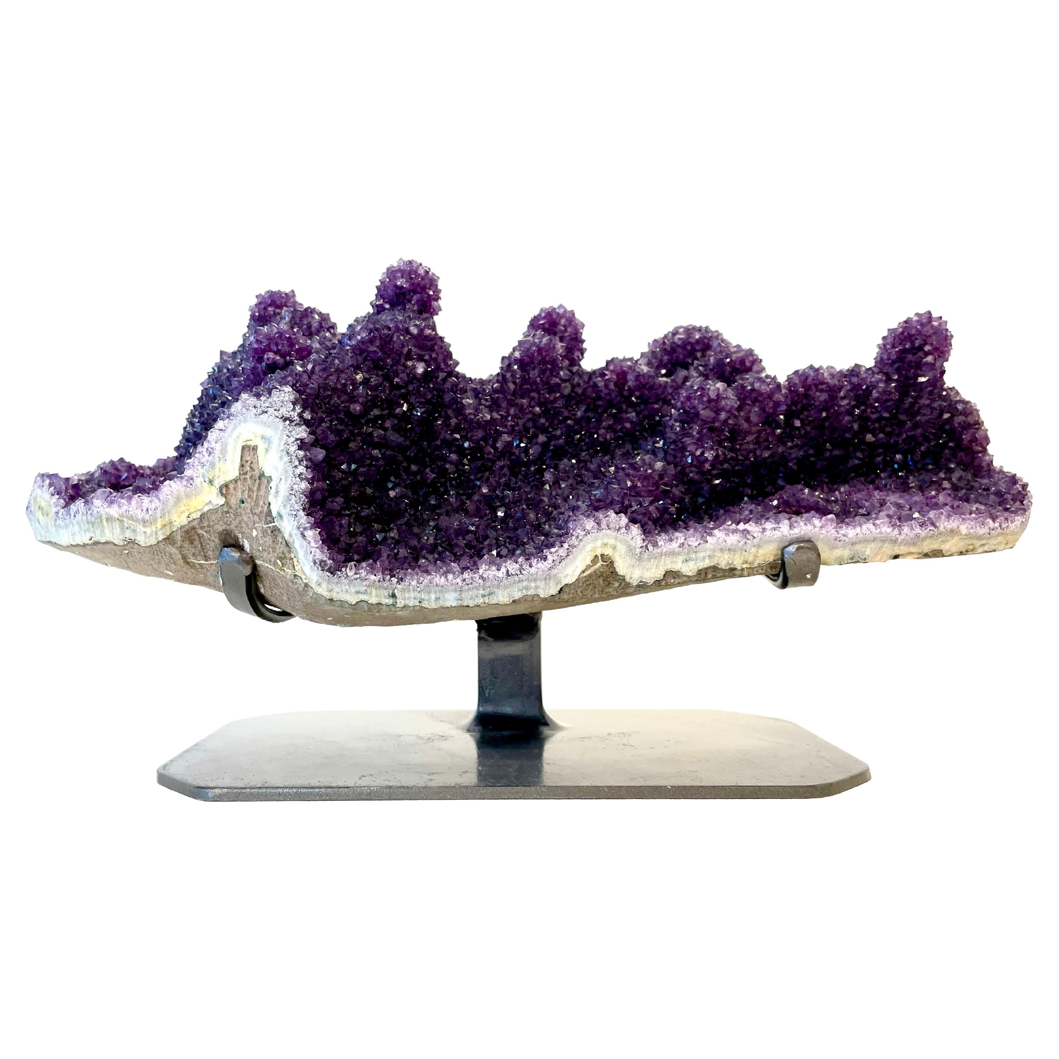 Rotating Amethyst Crystal Slab For Sale at 1stDibs
