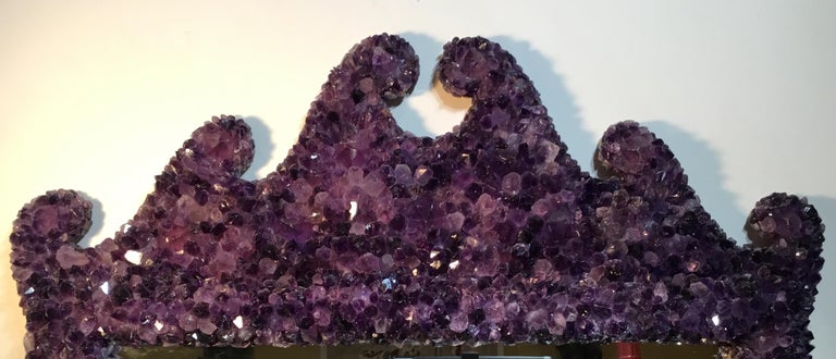 Amethyst Crystal Quartz Wall Mirror For Sale at 1stDibs | amethyst ...