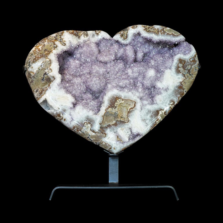 Amethyst Geode Heart For Sale at 1stDibs