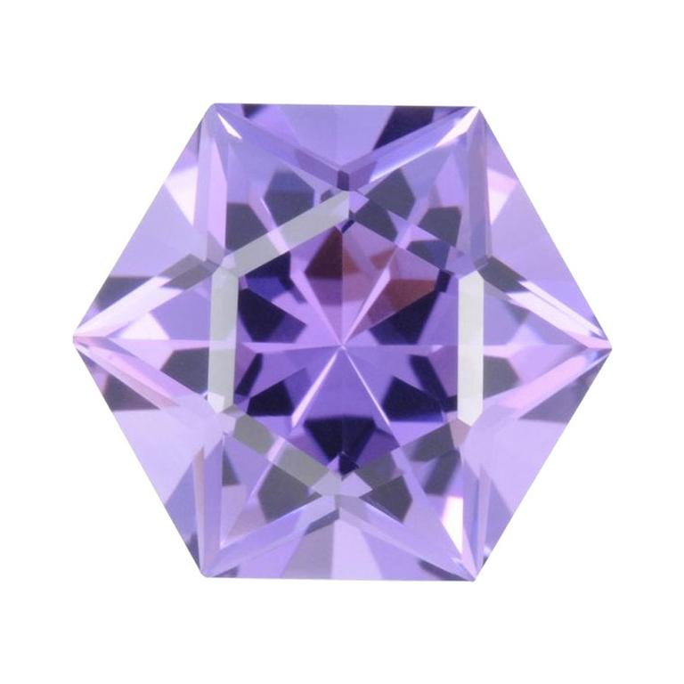 Amethyst Hexagon 9.10 Carat Brazil Star of David Gem Loose Gemstone at ...