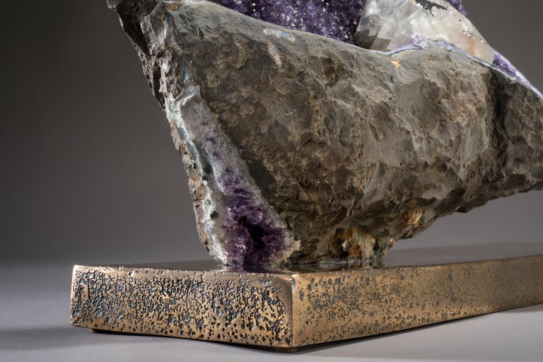 Amethyst on Bronze Base For Sale at 1stDibs