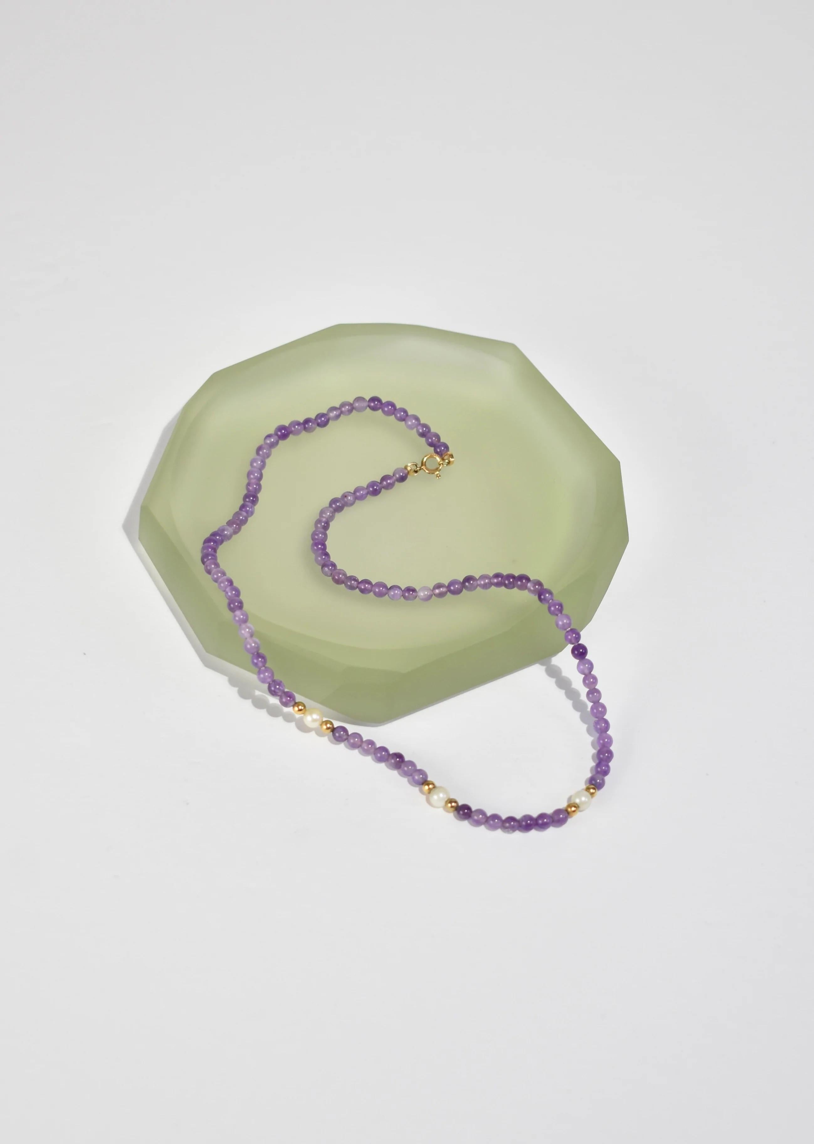 Amethyst Pearl Necklace at 1stDibs