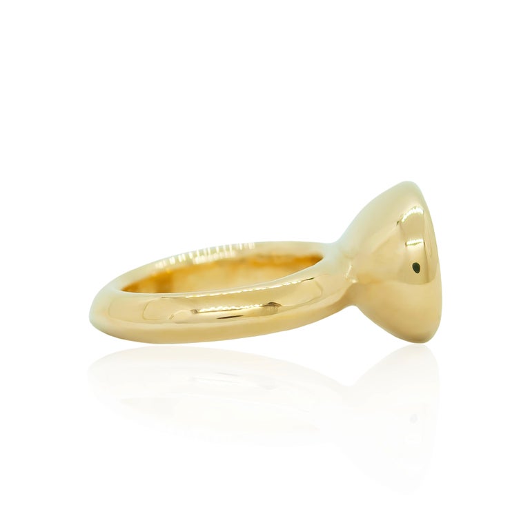 Customizable Amethyst Solo Oval Gold Ring For Sale at 1stDibs