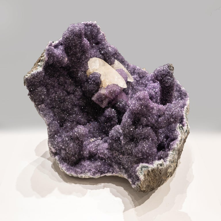 Amethyst Stalactites with Calcite from Uruguay For Sale at 1stDibs