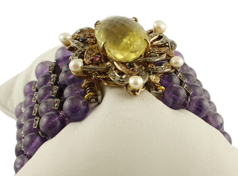 Amethyst Topaz Diamond Ruby Emeralds Sapphire Pearls Gold and Silver ...