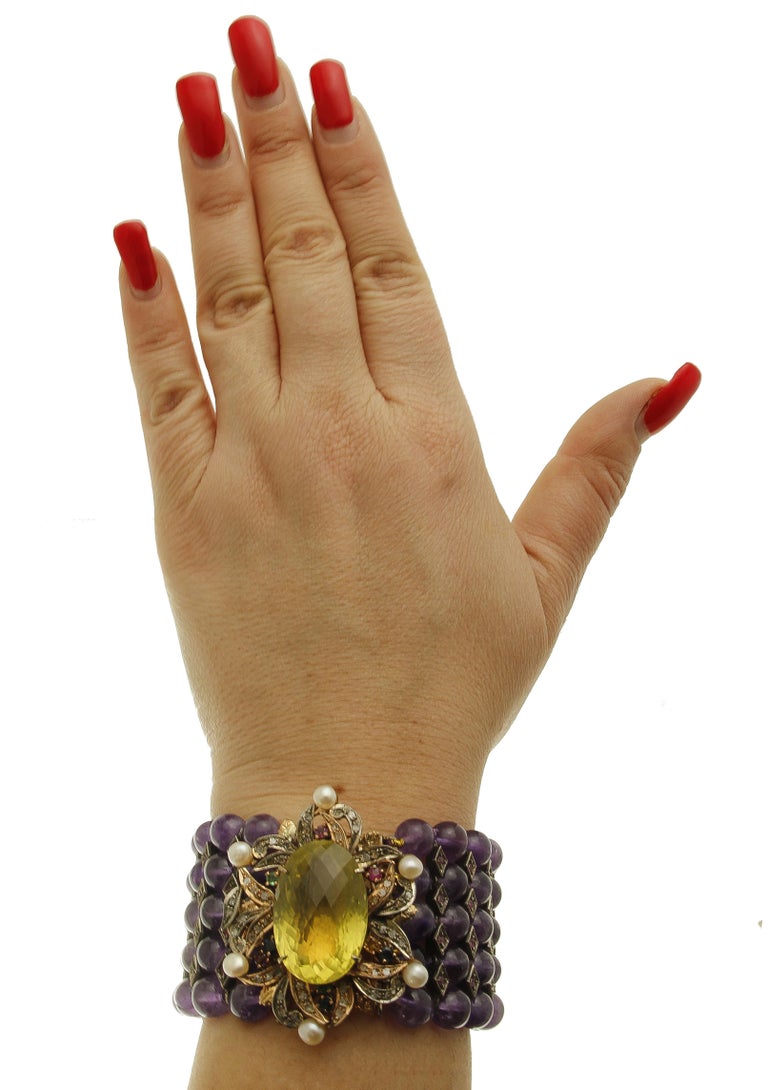 Amethyst Topaz Diamond Ruby Emeralds Sapphire Pearls Gold and Silver ...
