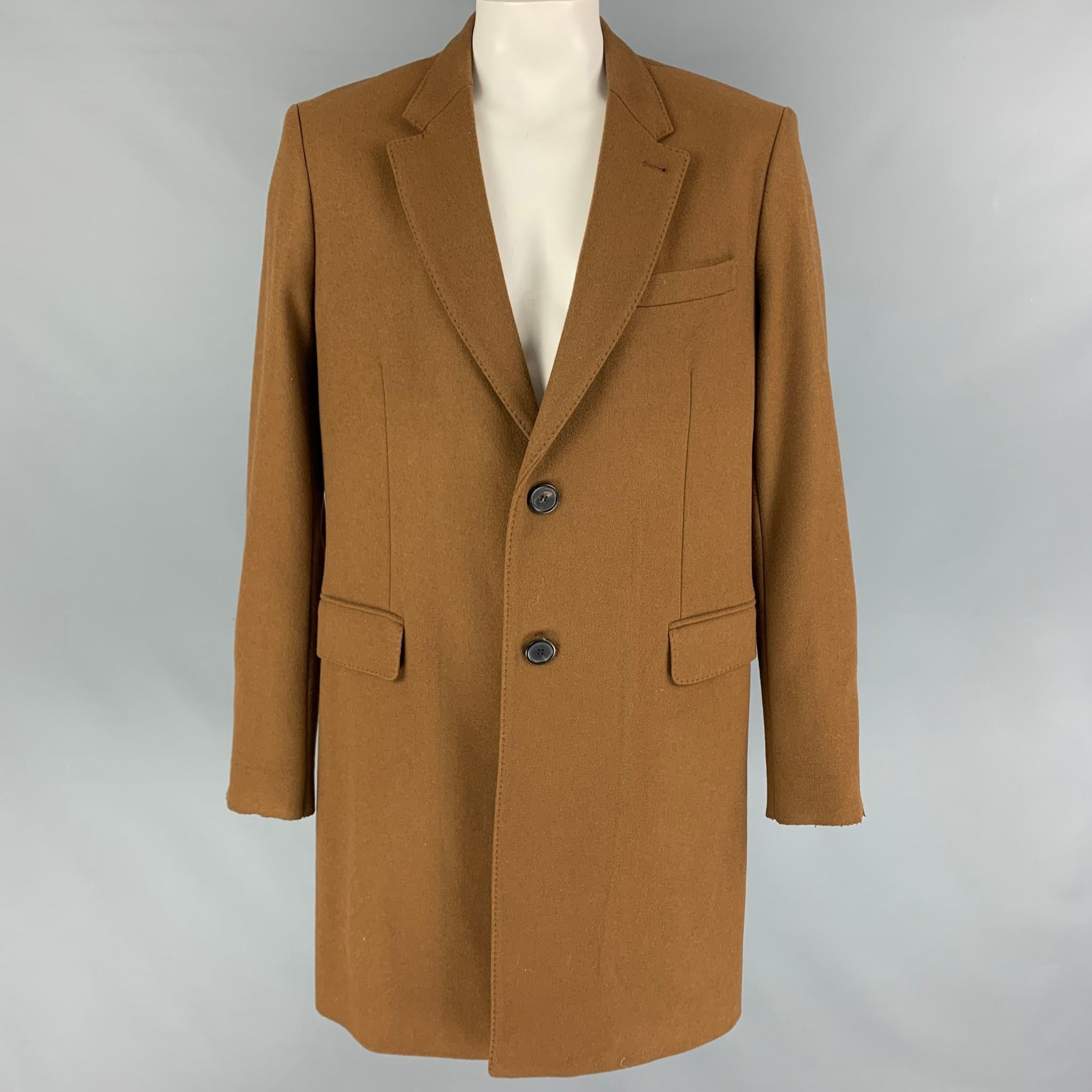 AMI by ALEXANDRE MATTIUSSI Size 40 Grey Black Herringbone Coat For Sale ...