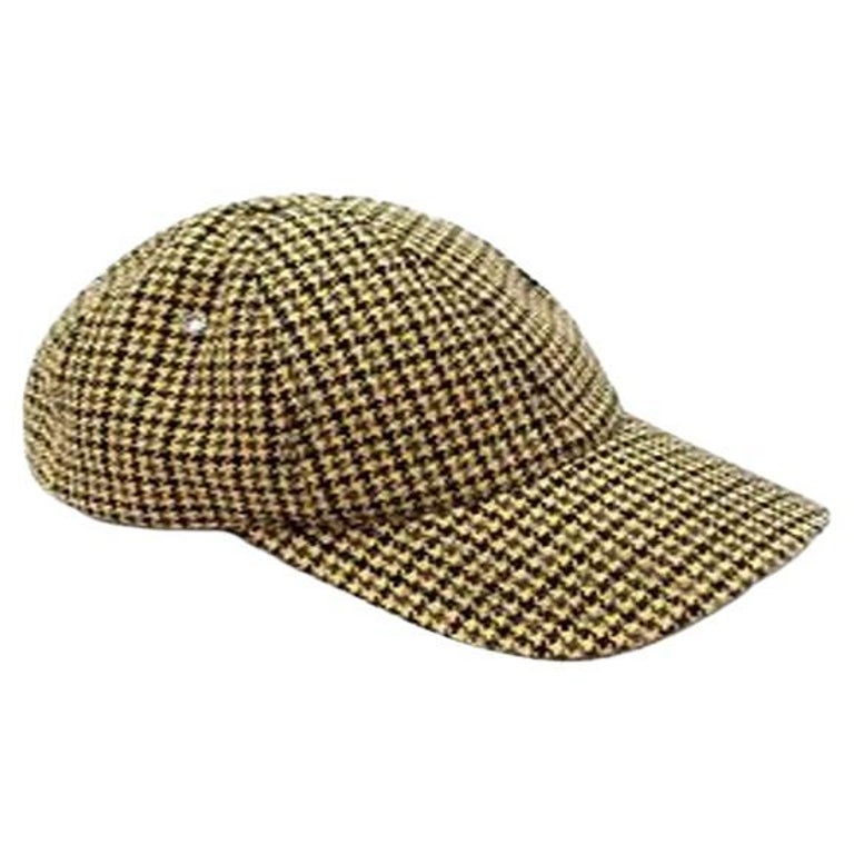 Ami Yellow Houndstooth Baseball Cap For Sale at 1stDibs