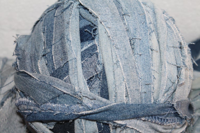 Amish Denim Large Rag Ball Collection For Sale at 1stDibs