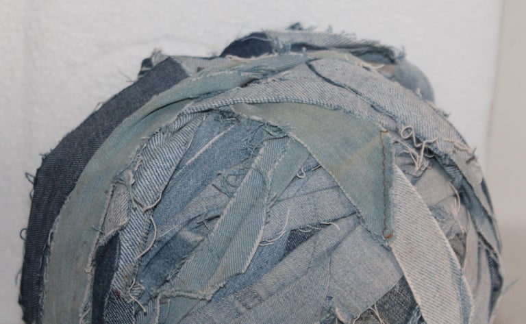 Amish Denim Large Rag Ball Collection For Sale at 1stDibs