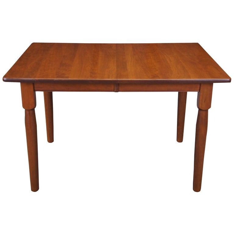 Amish Handmade Extendable Rectangular Cherry Dining Breakfast Table Shaker at 1stDibs
