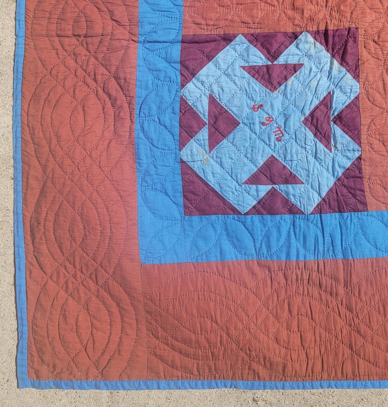 Amish Shoe Fly Signature Quilt, Dated For Sale at 1stDibs