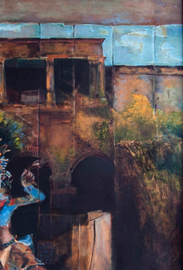 Amitabh Sengupta - Void Dancer, Mythscape Series, Indian Art, Oil on ...