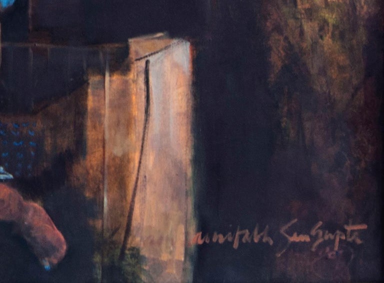 Amitabh Sengupta - Void Dancer, Mythscape Series, Indian Art, Oil on ...