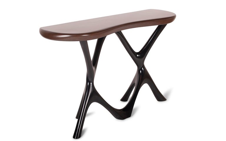 Amorph Avatar Console, Colombia Stain on Walnut wood and Black Lacquer ...