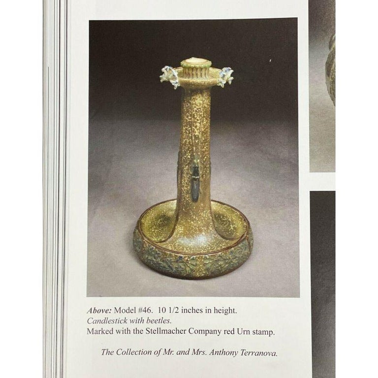 Amphora Stellmacher Teplitz Art Pottery Candlestick with Beetles, circa ...