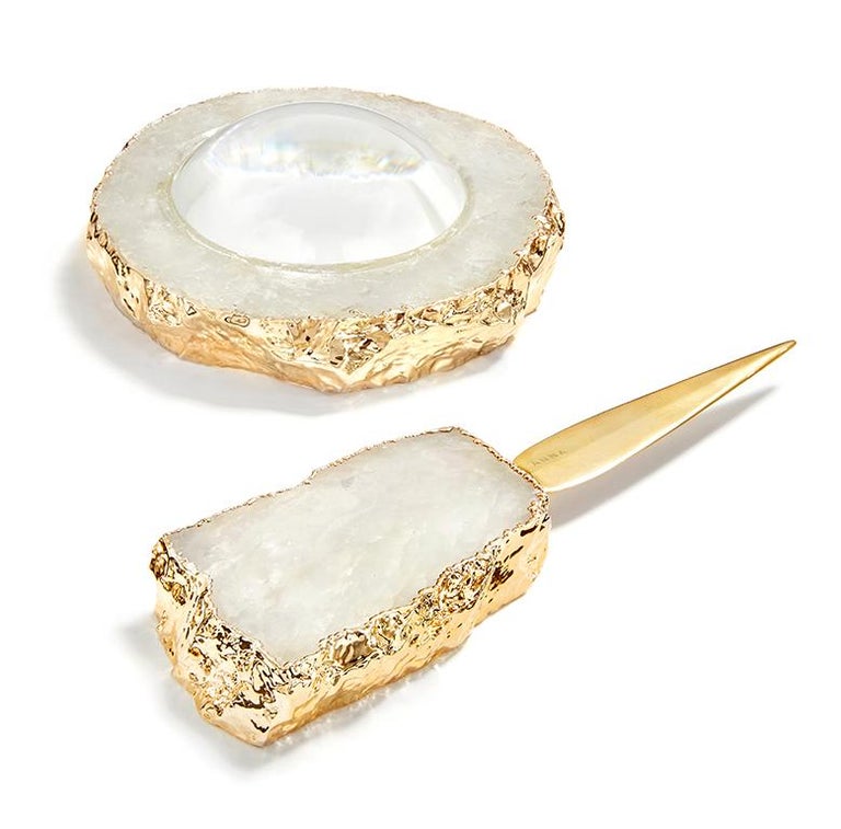 Ampliar Magnifying Glass in Crystal and Gold by Anna Rabinowitz For ...