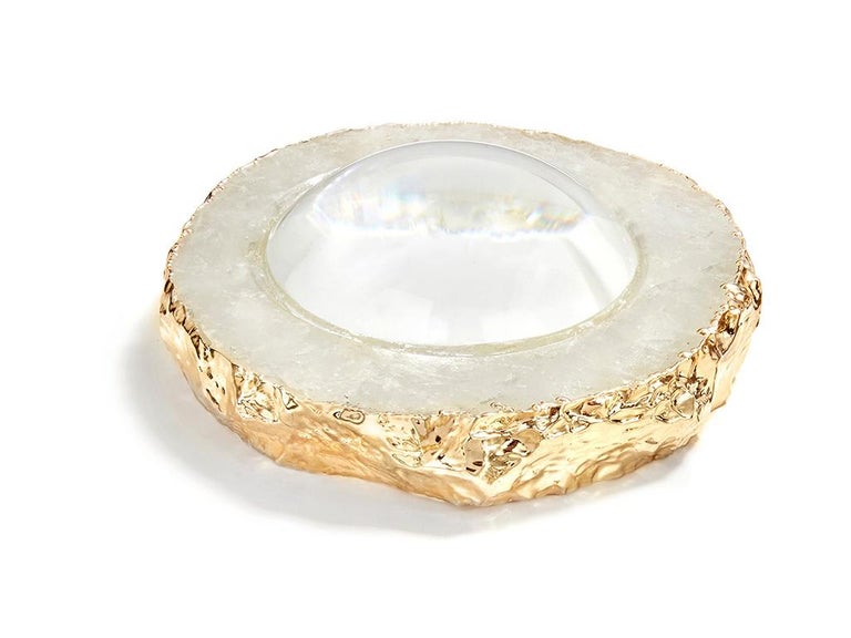 Ampliar Magnifying Glass in Crystal and Gold by Anna Rabinowitz For ...