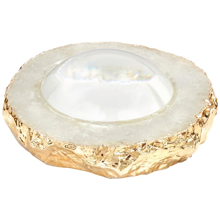 Ampliar Magnifying Glass in Crystal and Gold by Anna Rabinowitz For ...