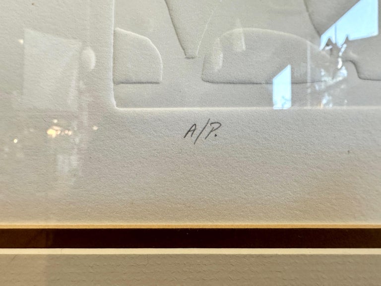 Amram Egbi, “Jacob Dreams of a Ladder”, Embossed Intaglio Print, A/P ...