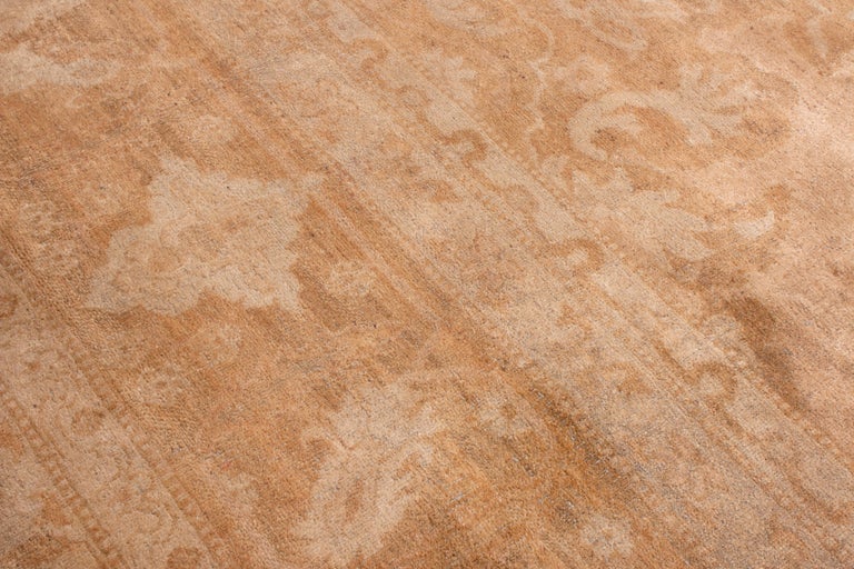 Amritsar Golden-Brown Indian Wool Rug For Sale at 1stDibs
