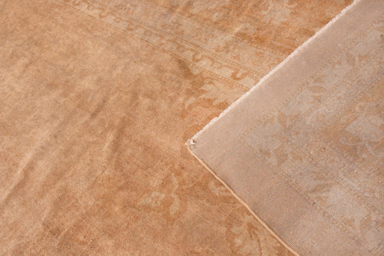 Amritsar Golden-Brown Indian Wool Rug For Sale at 1stDibs