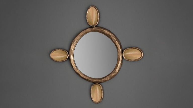 Amulet Round Mirror Alexander Lamont For Sale at 1stDibs