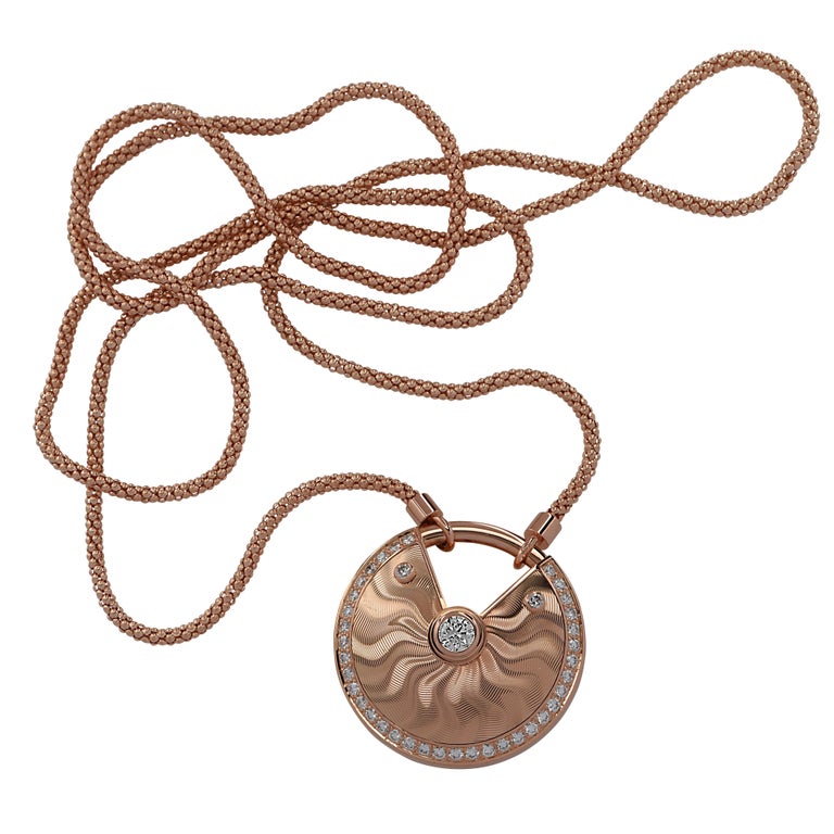 Amulette De Cartier Diamond Necklace at 1stDibs | cartier amulette necklace