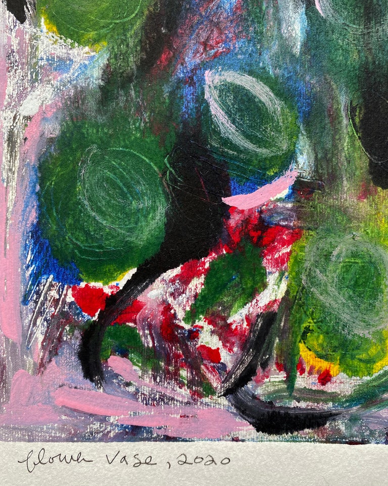 a.muse - Flowers, Monotype, Contemporary Abstract Color Work on Paper ...