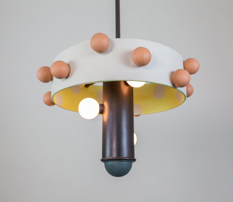 Amy, Brass, Hand-Sculpted, Contemporary Pendant by Kalin Asenov Studio ...