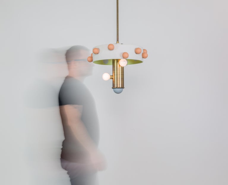 Amy, Brass, Hand-Sculpted, Contemporary Pendant by Kalin Asenov Studio ...