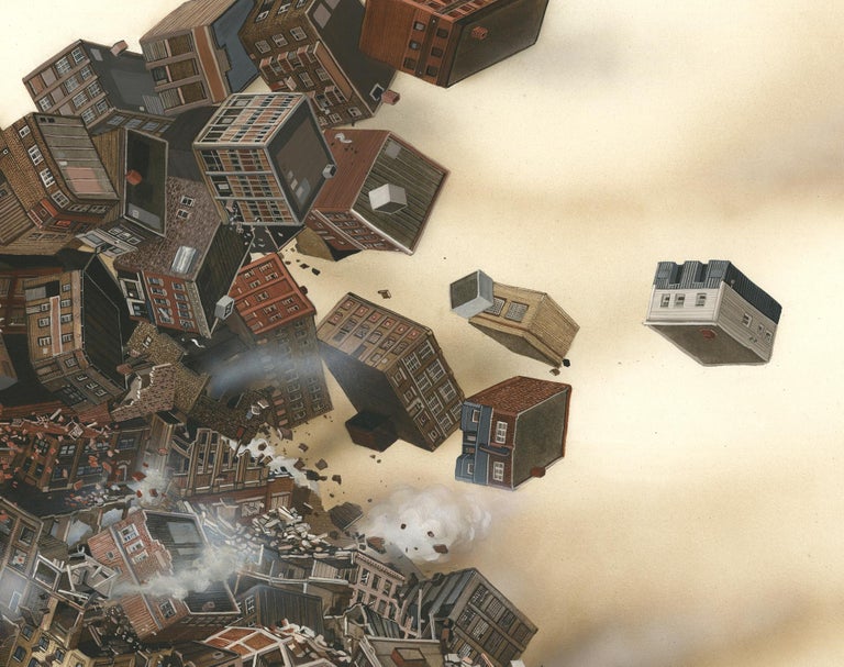 Amy Casey - Amy Casey, acrylic painting, tiny houses, detailed, photo ...