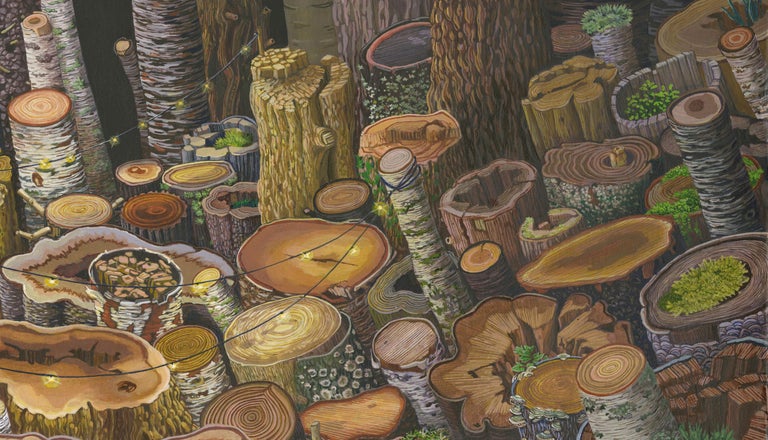 Amy Casey - Amy Casey, acrylic painting, tiny houses, detailed, photo ...