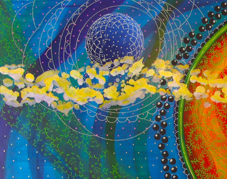 Amy Cheng - IN THE MIDDLE OF THE DREAM, limited edition blue, yellow print by Amy Cheng For Sale ...