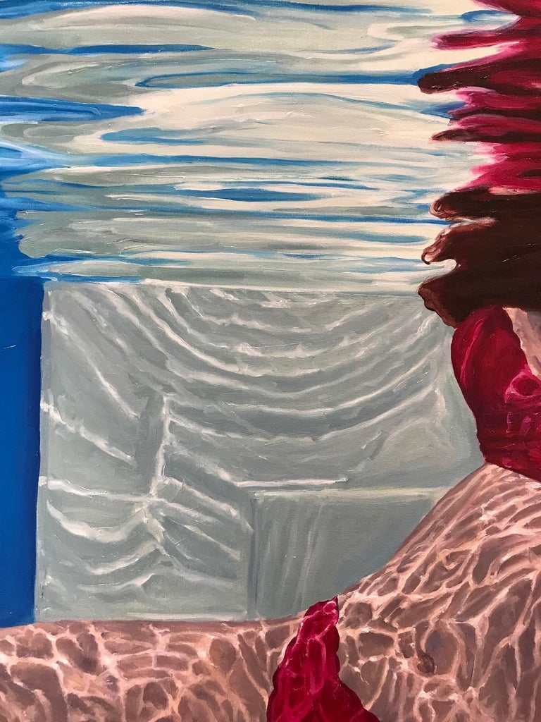 Amy Devlin - ''Athena'' Contemporary Underwater Portrait Painting, Girl ...