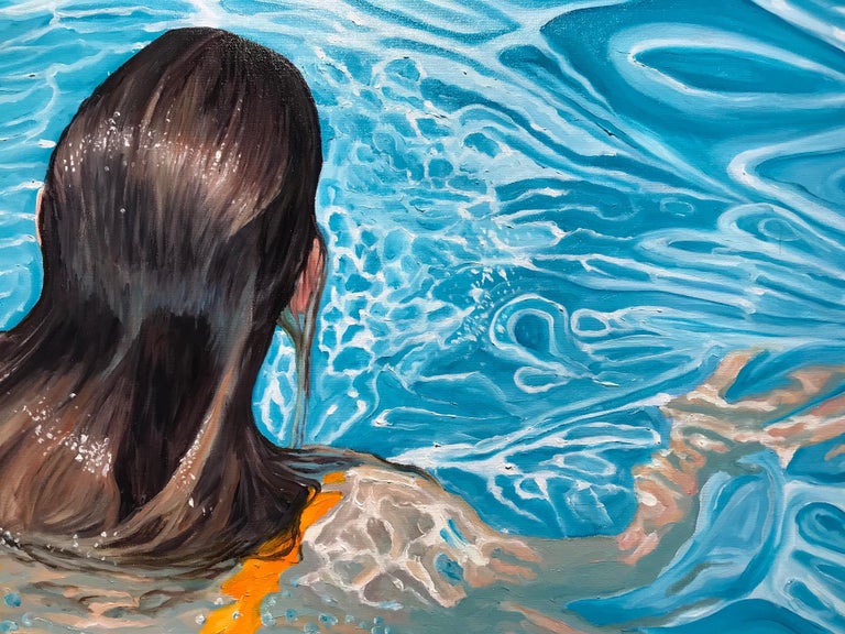 Amy Devlin - ''Erato'' Contemporary Underwater Portrait Painting, Girl ...