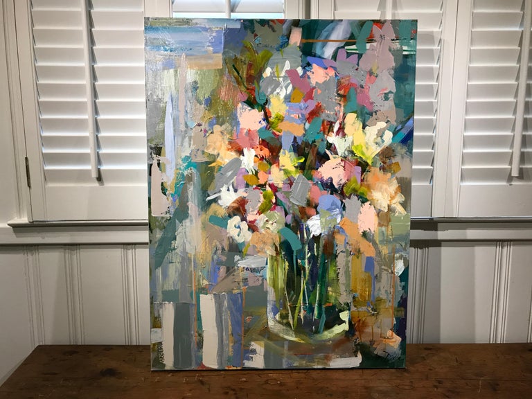 Amy Dixon - Our Lady No. 2 by Amy Dixon, Vertical Abstract Floral ...