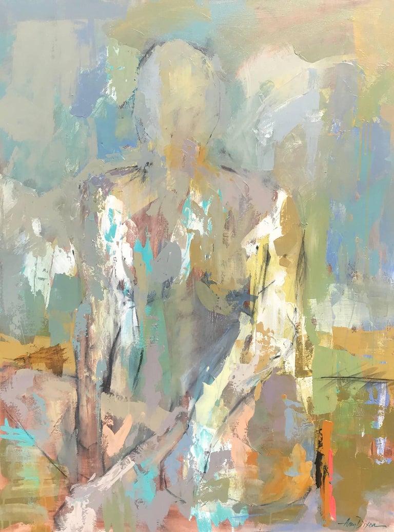 Amy Dixon - Quiet Confidence, Large Abstract Mixed Media on Canvas ...