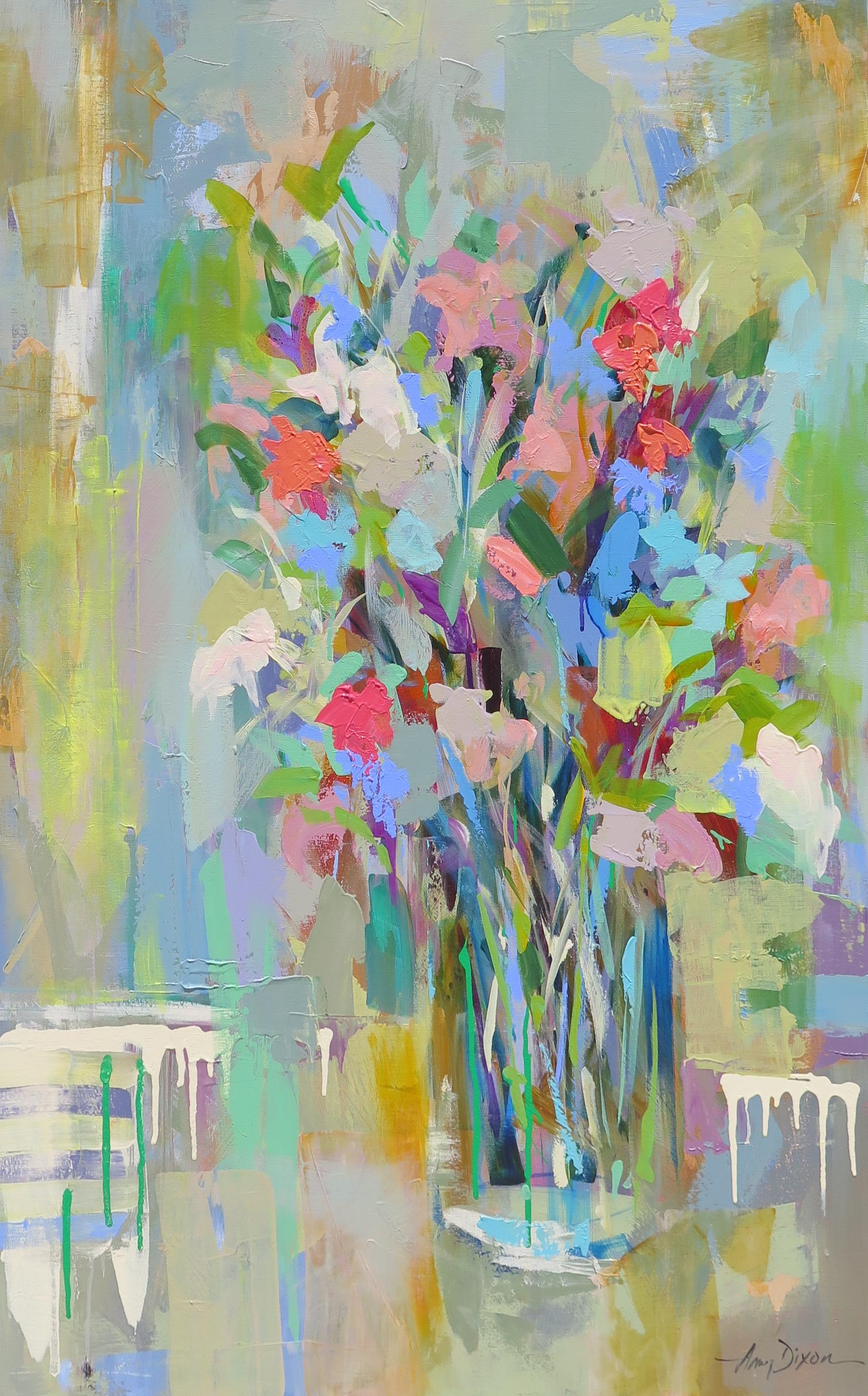 Amy Dixon - Spirit Garden by Amy Dixon, Large Vertical Acrylic on ...
