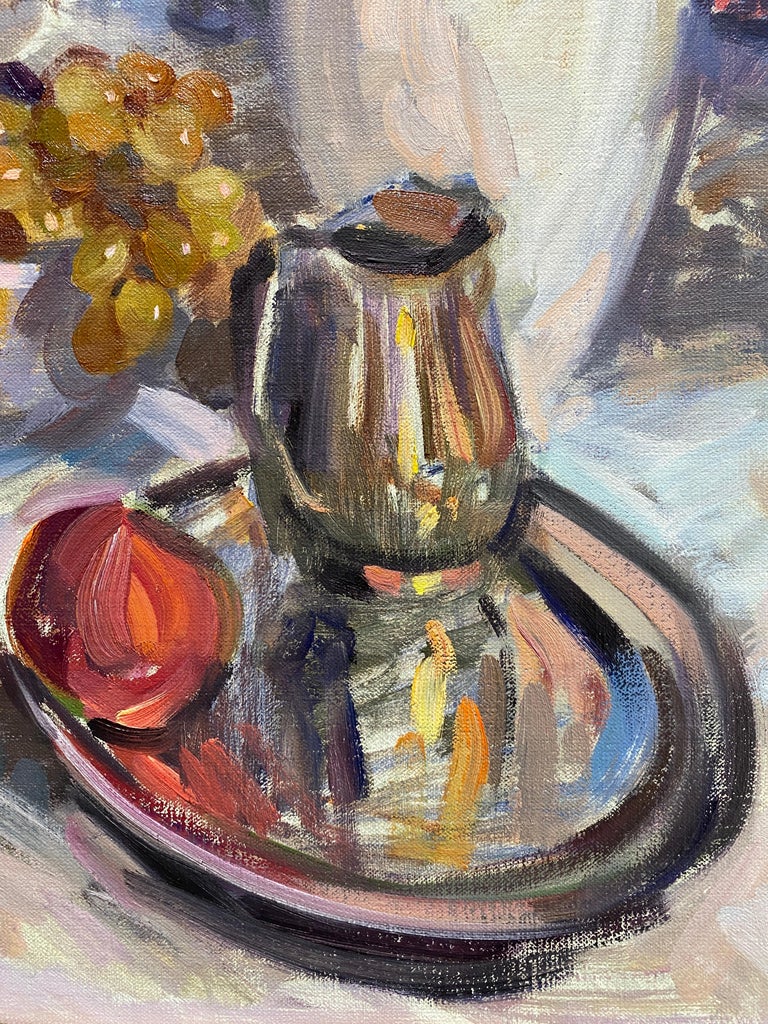 Amy Florence - Red Flowers and Grapes For Sale at 1stDibs